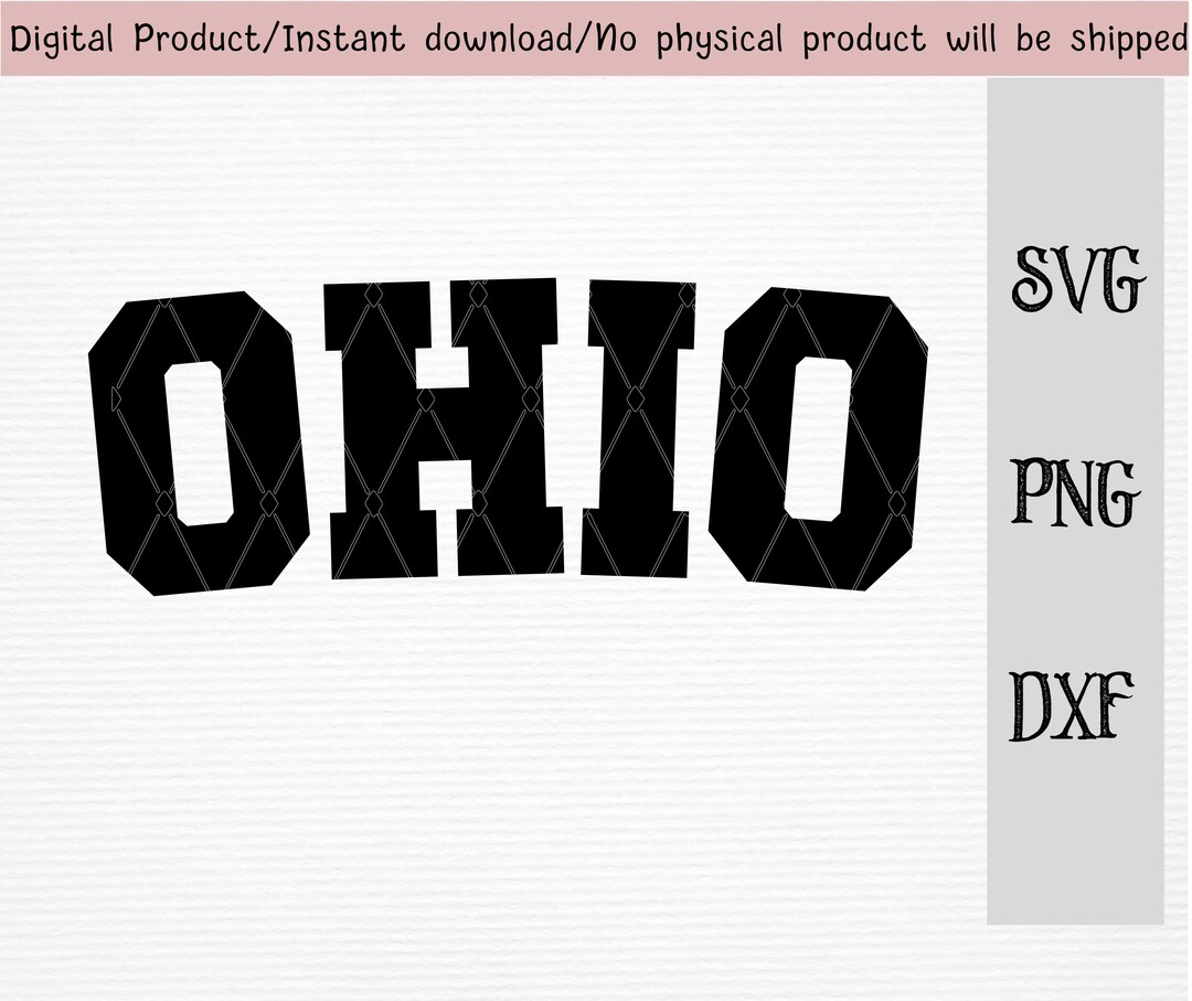 Ohio Svg/dxf/png Files/usa State Clipart/instant Download - Etsy