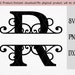 Split Capital Letter Monogram SVG/DXF/PNG Files/split Captital Letter V ...