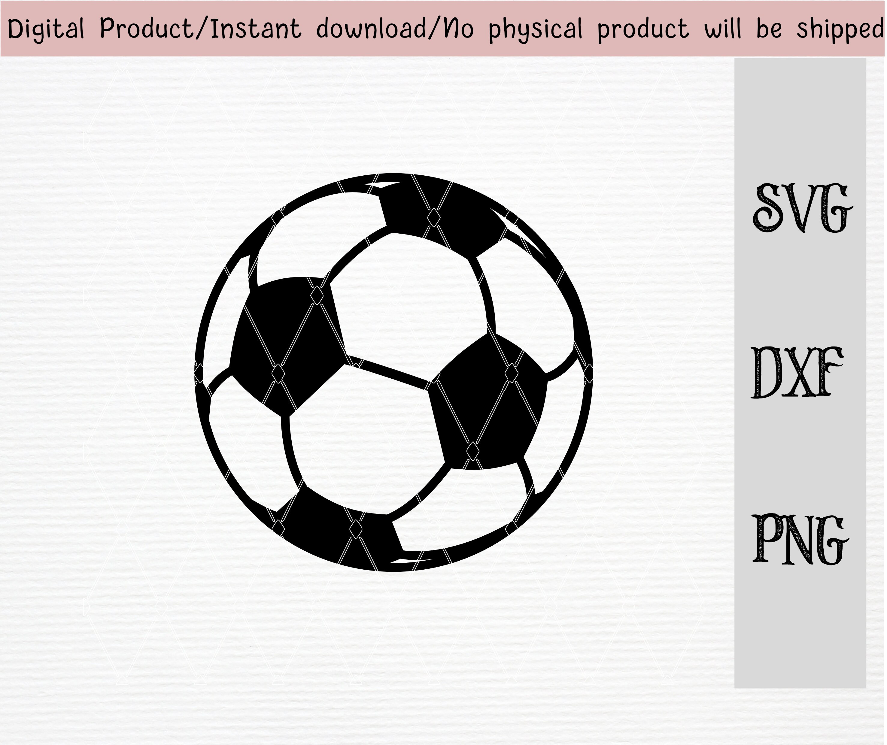 Balck Soccer Ball SVG/PNG/DXF Files/ for Cricut/silhouette - Etsy