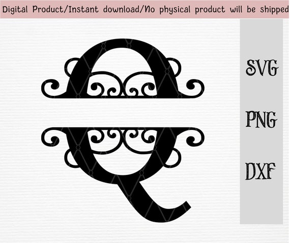Split Capital Letter Monogram SVG/DXF/PNG Files/split Captital - Etsy