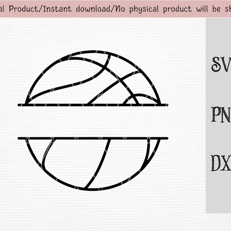 Split Basketball Svg - Etsy
