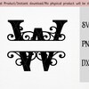 Split Capital Letter Monogram SVG/DXF/PNG Files/split Captital Letter L ...