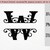 Split Capital Letter Monogram SVG/DXF/PNG Files/split Captital Letter M ...