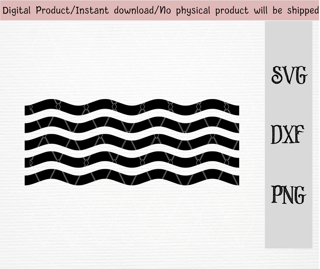 Seamless Wave Pattern SVG/DXF/PNG Files/ Seamless Pattern Svg/instant ...