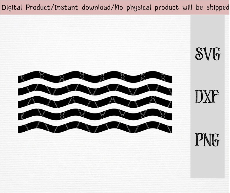 Seamless Wave Pattern SVG/DXF/PNG Files/ Seamless Pattern Svg/instant ...