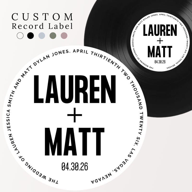 Custom Records Favors - Etsy