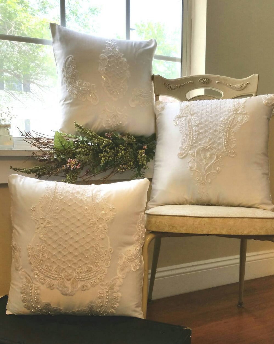 Custom Wedding Dress Pillow Bridal Keepsake Family Heirloom Gift ...