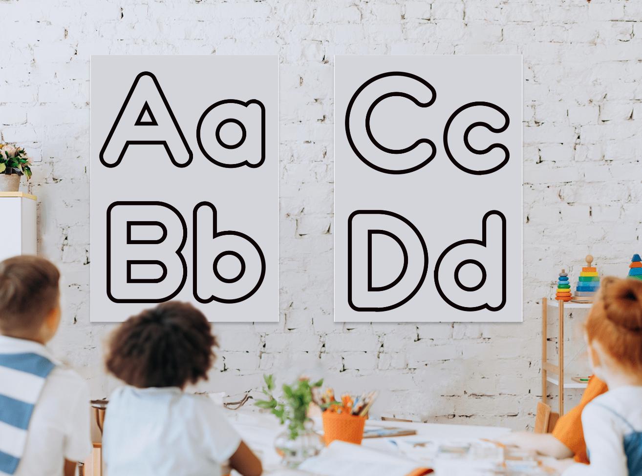 Uppercase Lowercase Alphabet Color Pages - Etsy