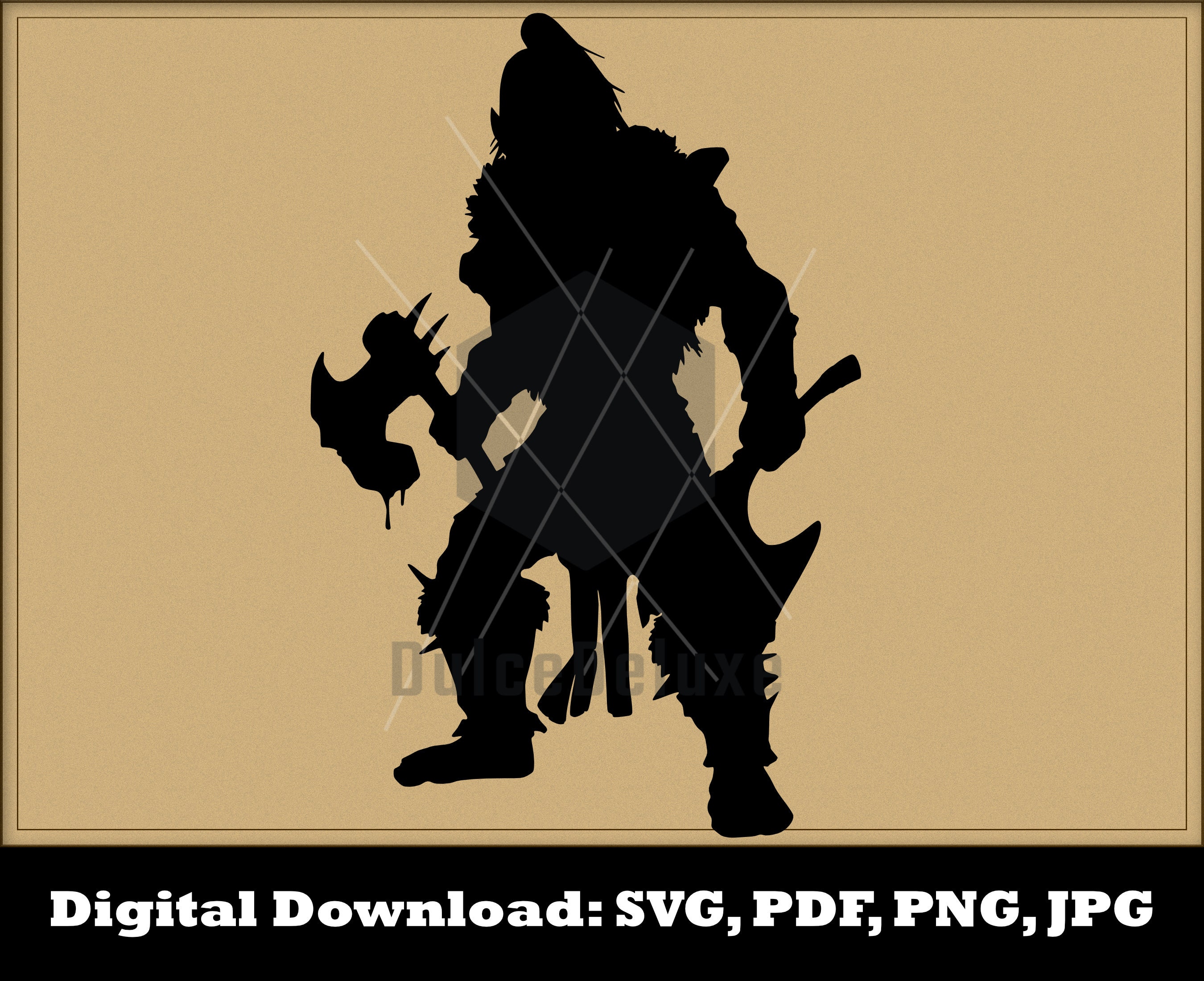 Orc SVG Warcraft Lord of the Rings Dungeons and Dragons Mythical ...