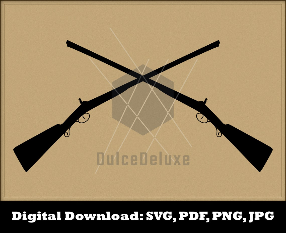 Crossed Shotguns SVG Shotguns Clipart Shotguns Cut Files for Silhouette ...