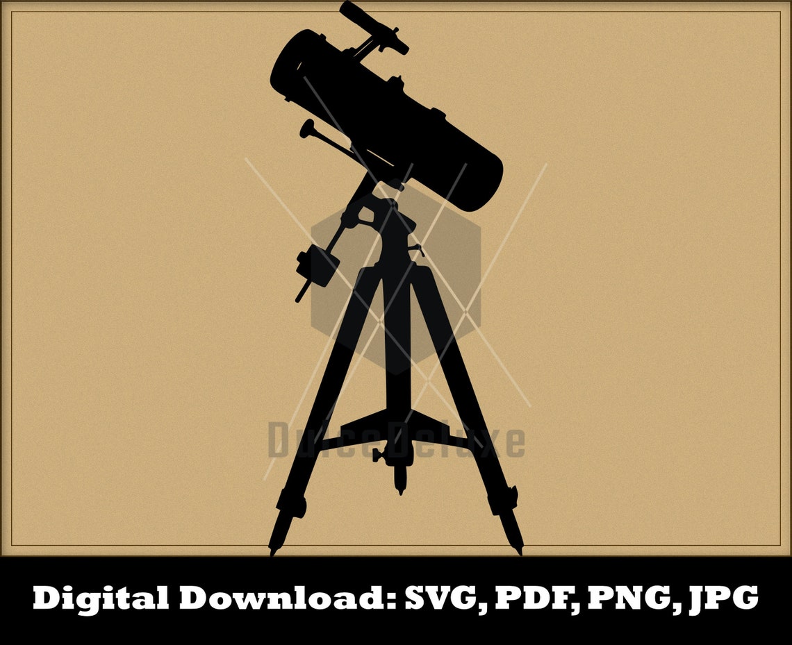 Reflector Telescope SVG - Equatorial Mount Orion Astronomy Stargazing ...