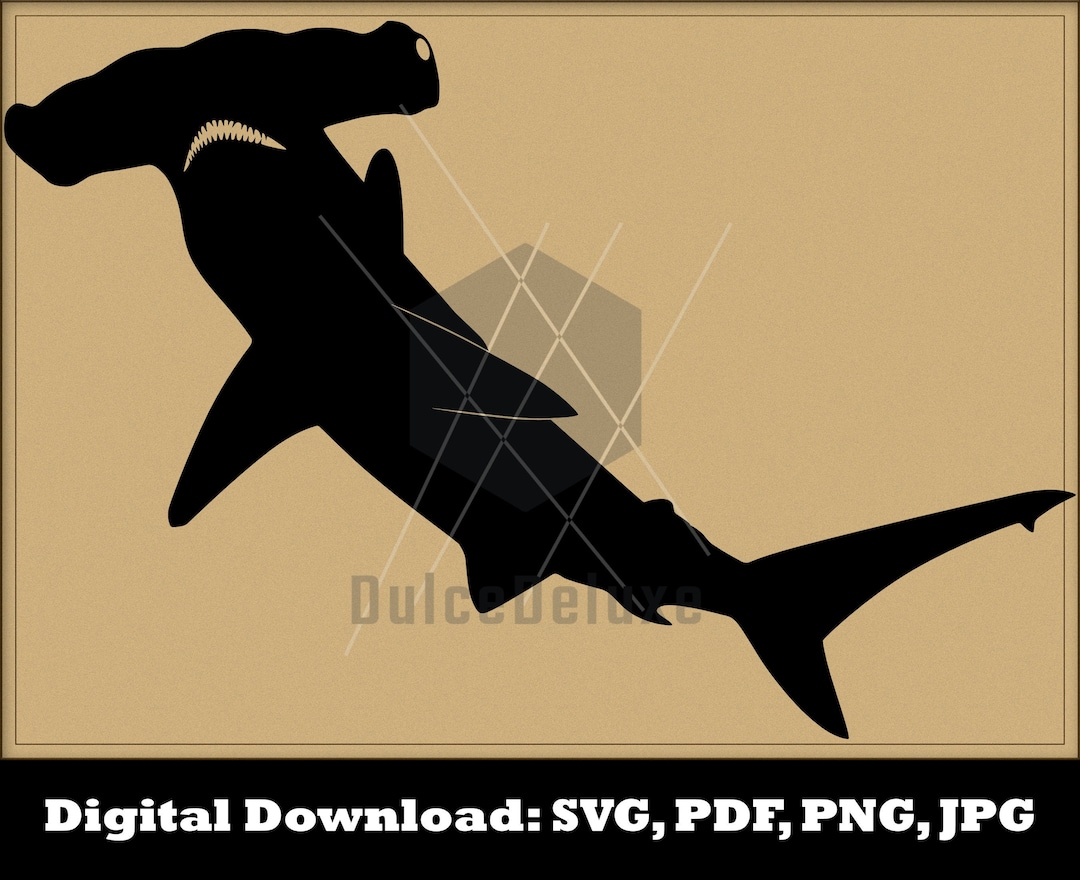 Hammerhead Shark SVG - Hammerhead Shark Cut Files for Silhouette ...