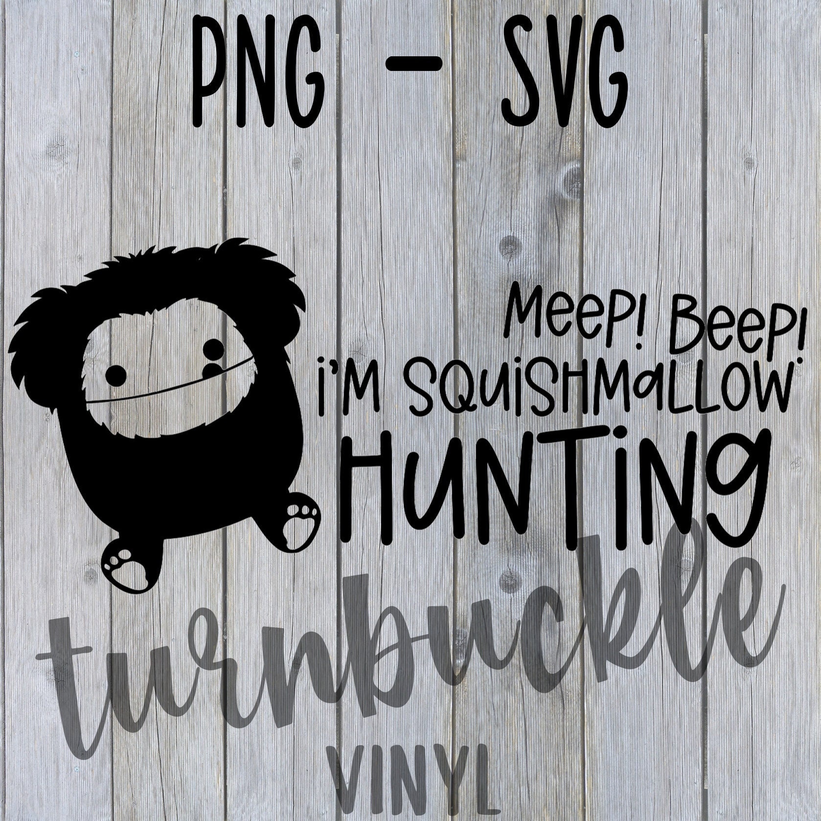 Benny the Bigfoot - Squish Hunting | SVG Cut File - Etsy