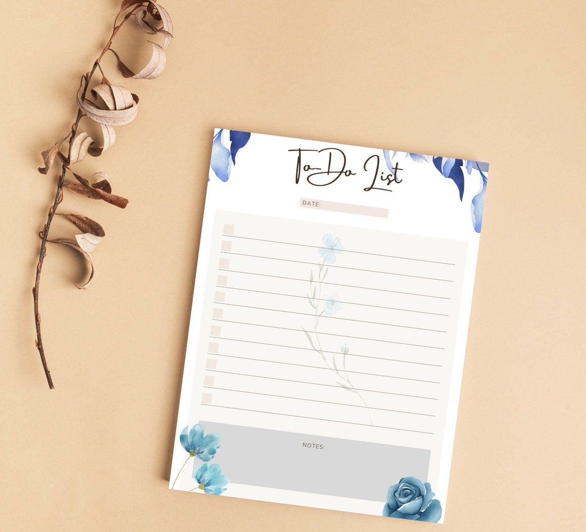 Minimal to Do List Printable Simple Tasks List Template - Etsy