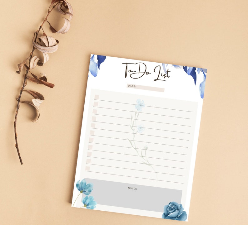 Minimal to Do List Printable Simple Tasks List Template - Etsy