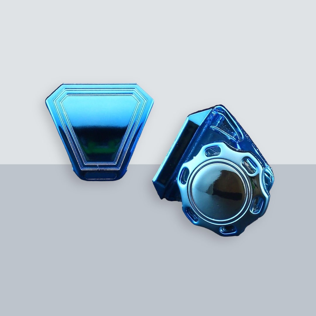 Precision Football Helmet Visor Clips, Chrome Blue - Etsy