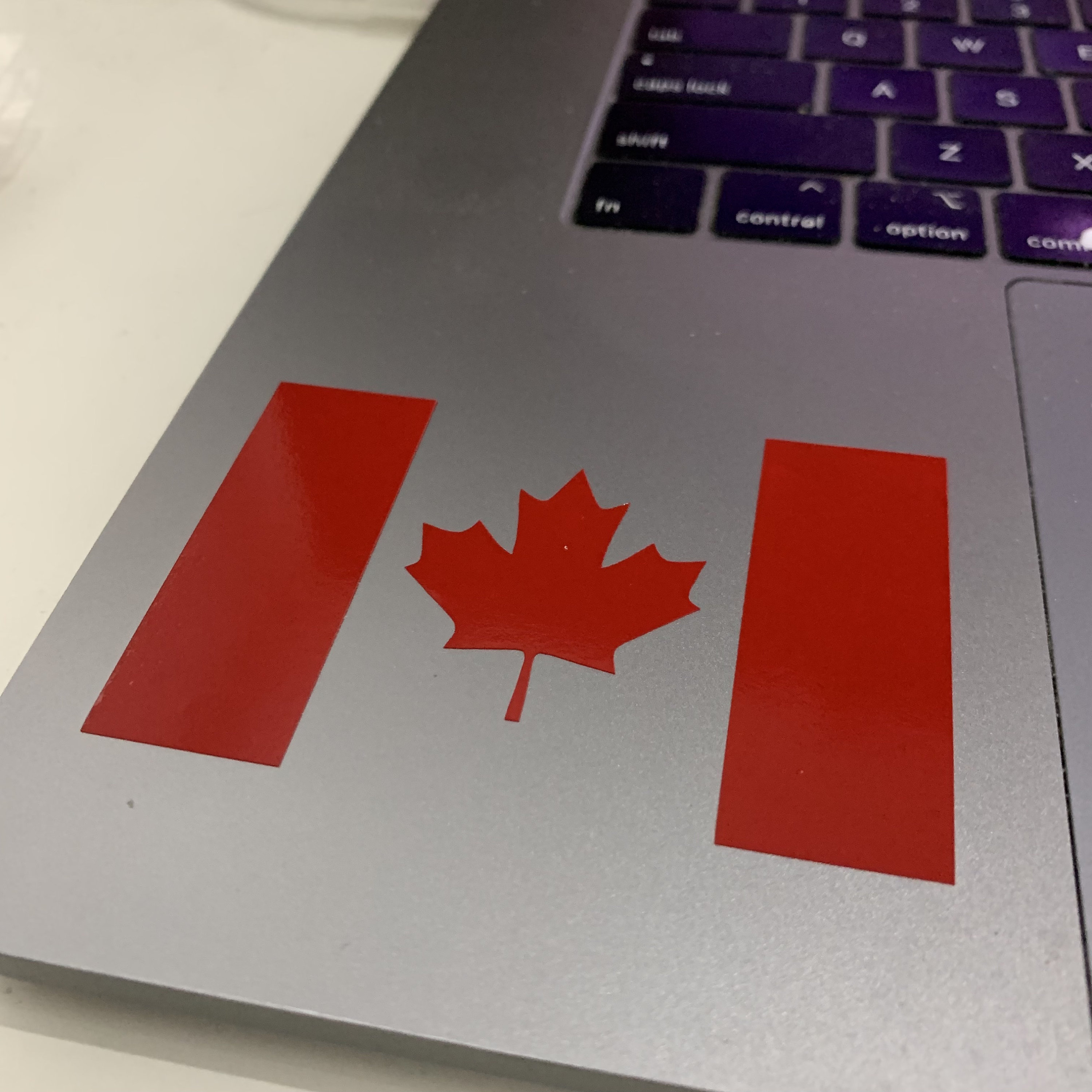 Canadian Flag Decal 2 Pack, Canada, Canadian, Canada Sticker, Vinyl Die ...