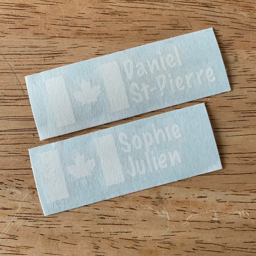 Full Name With Canada Flag Decal, Bike, Mountain Bike, Bicycle Name ...