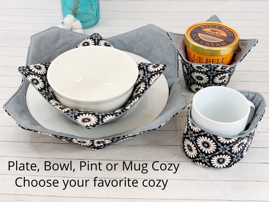Microwave Cozy, Plate Holder, Soup Bowl Holder, Mug Cozy, Ice Cream ...