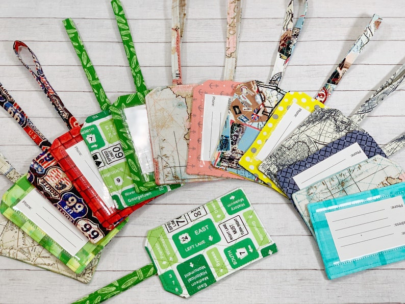 Luggage Name Tag Travel Theme Luggage Label Gift Giving - Etsy