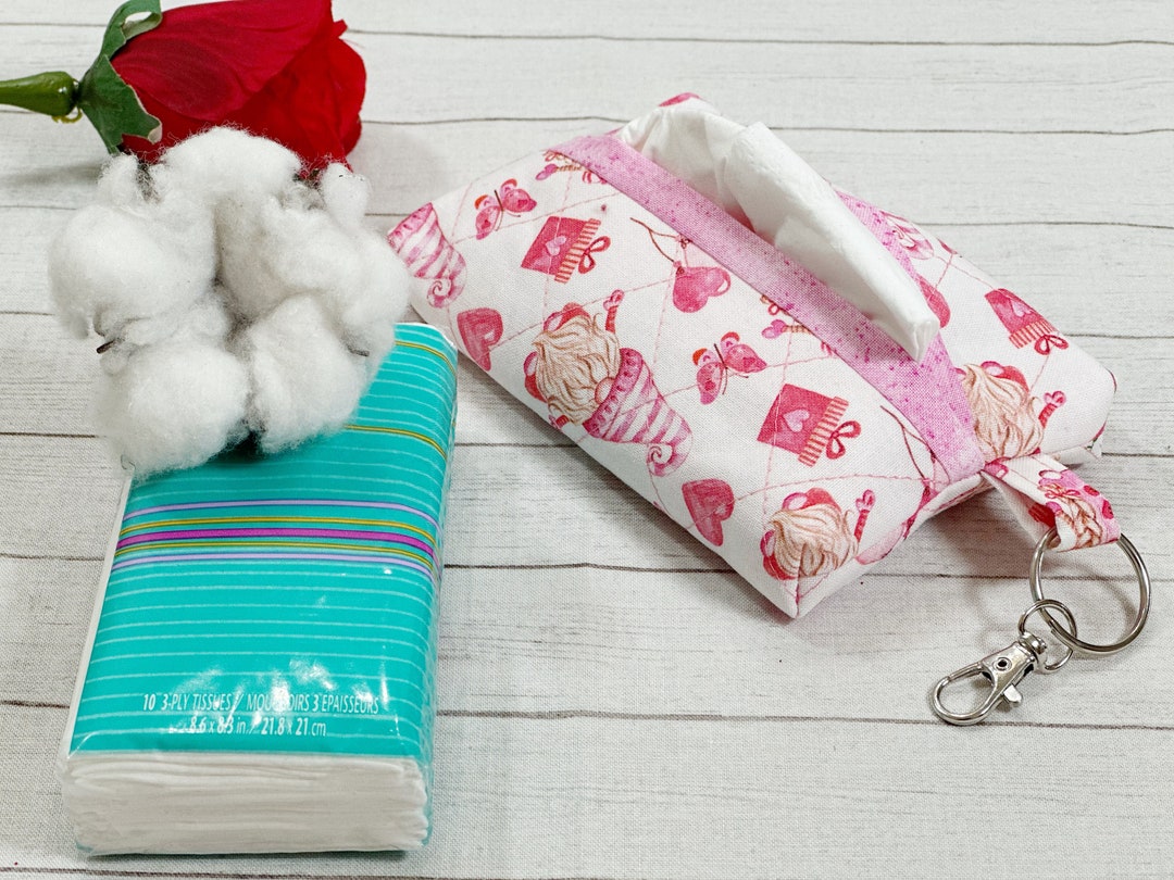 Quilted Tissue Cover, Travel Tissue Holder, Purse Tissue, Backpack ...