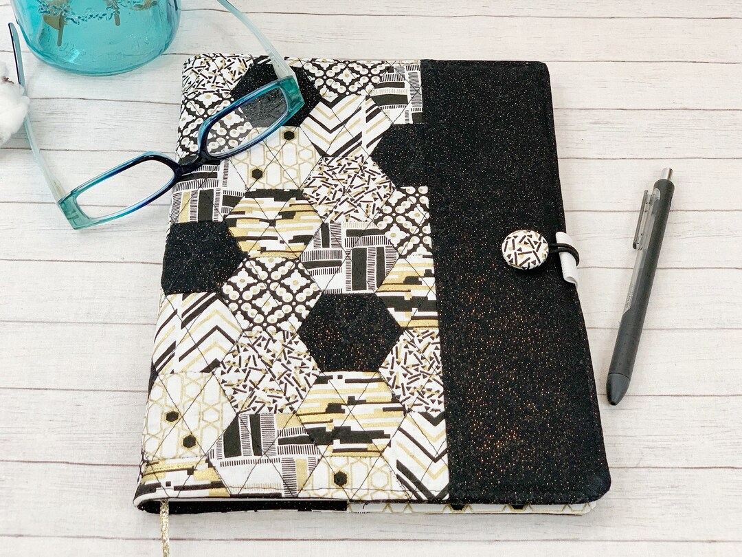 Composition Notebook Cover, Quilted Fabric Journal, Cover for Notebook ...