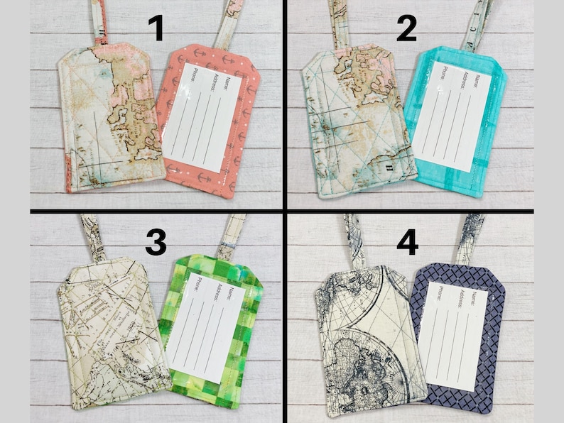 Luggage Name Tag Travel Theme Luggage Label Gift Giving - Etsy