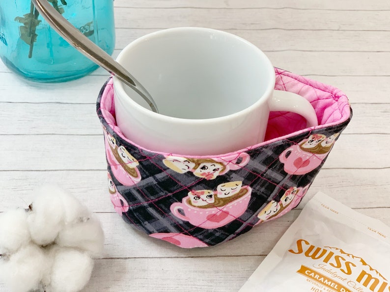 Microwave Cozy Mug Cozy Coffee Cup Cozy Fabric Mug Cozy | Etsy