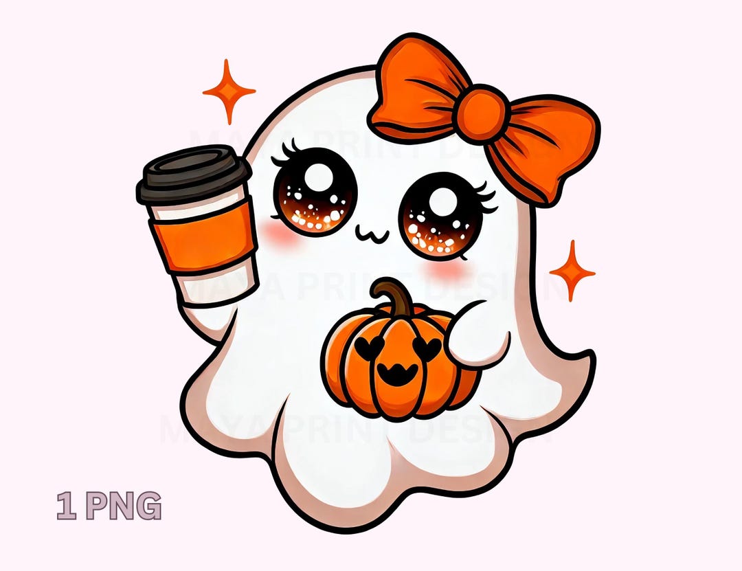 Cute Ghost Halloween Png Digital Download T Shirt Design - Etsy