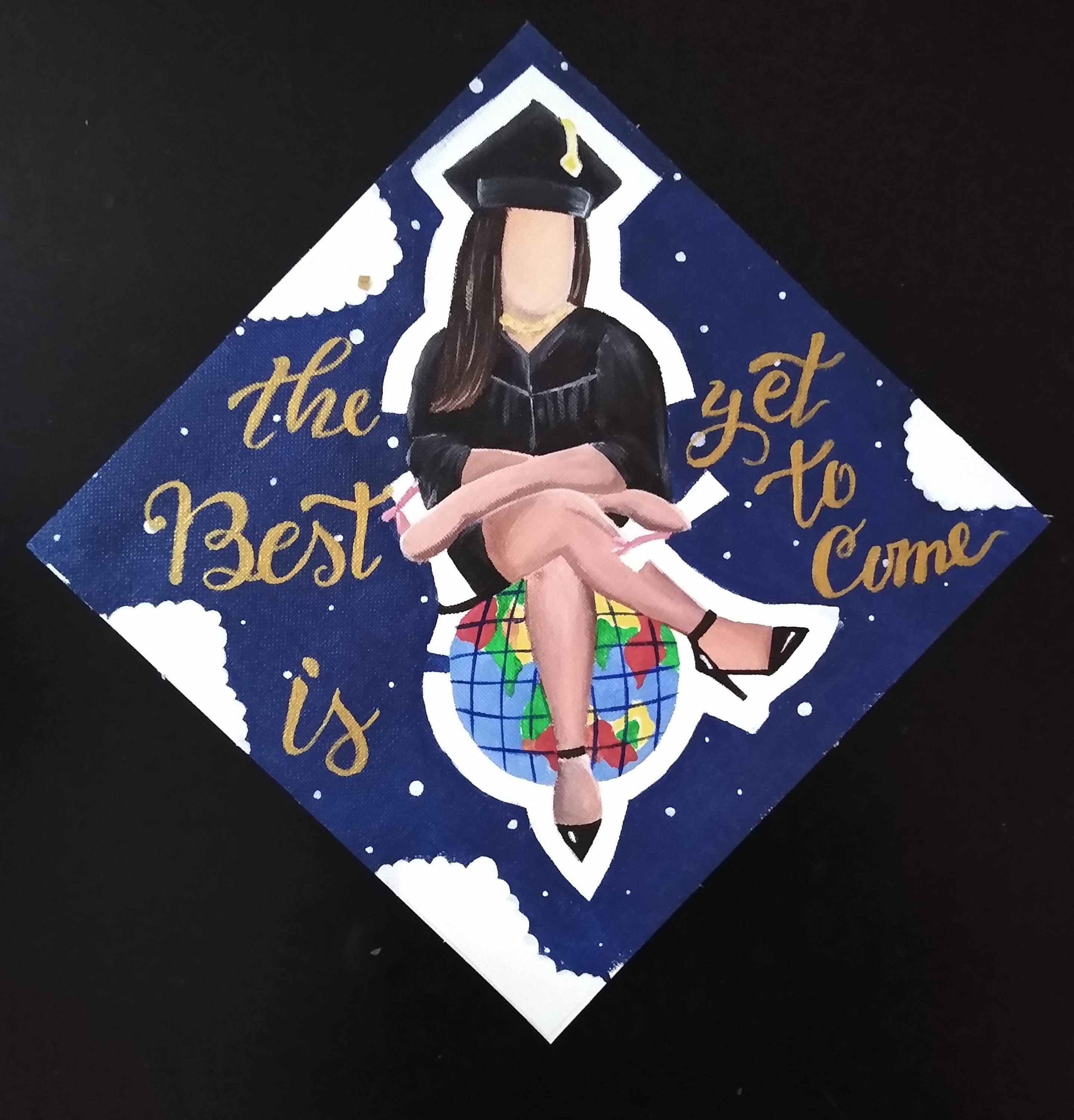 Hand Painted Graduation Caps - Etsy
