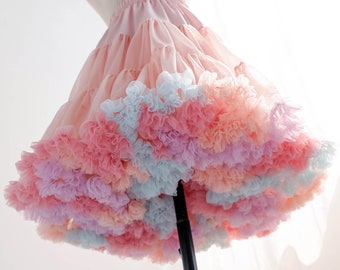 Rainbow Petticoat - Etsy