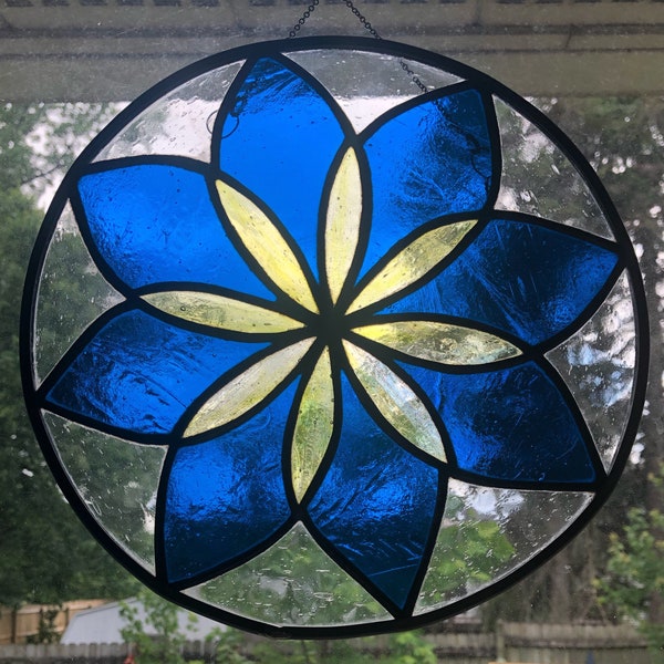 Round Stained Glass - Etsy