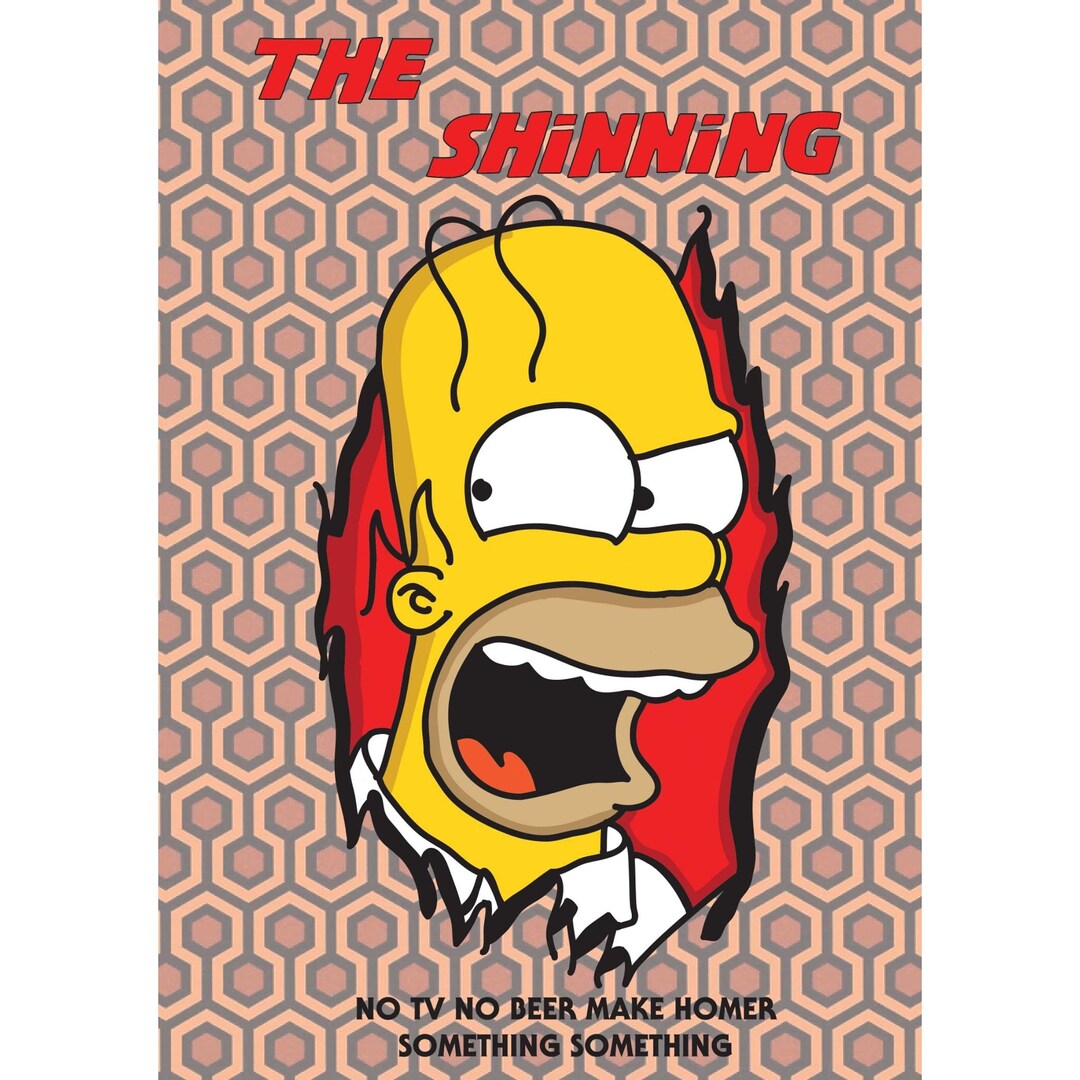 The Shining Jack Torrance the Simpsons Inspired Print A4 - Etsy UK