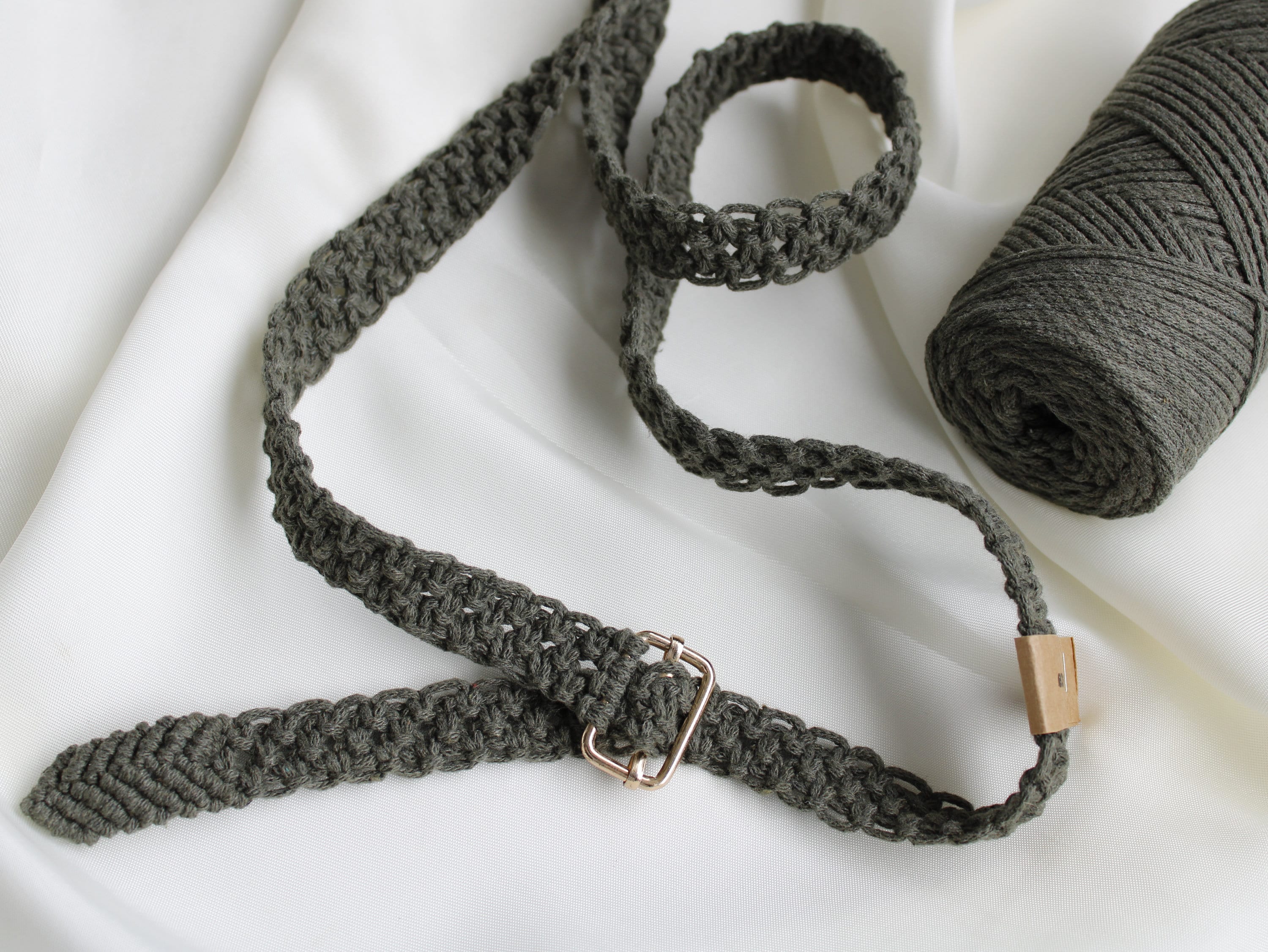 Macrame Belt, Handmade Macrame Belt, Cotton Belt, Boho Macrame Belt, Modern Macramé Belt ...