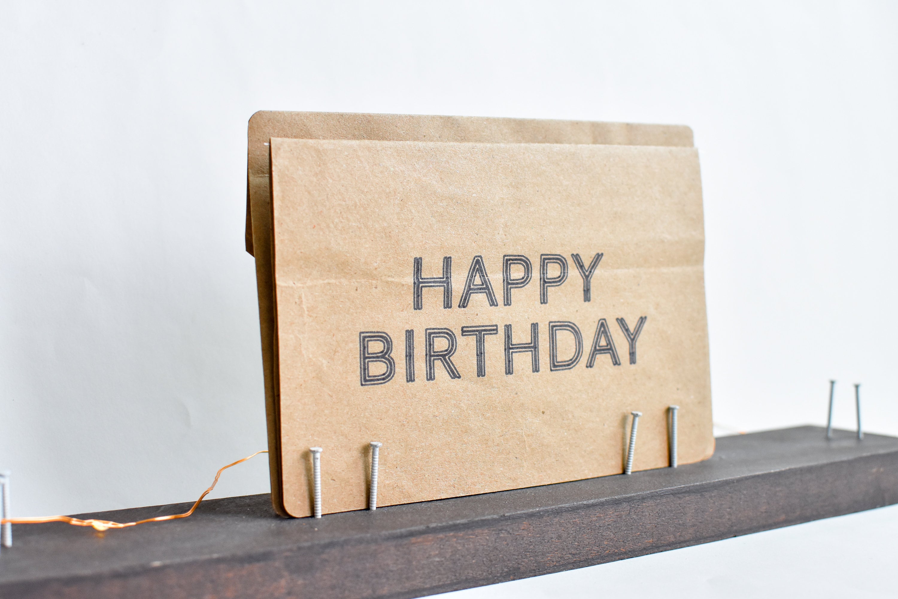 Happy Birthday Card Upcycled Paper - Etsy