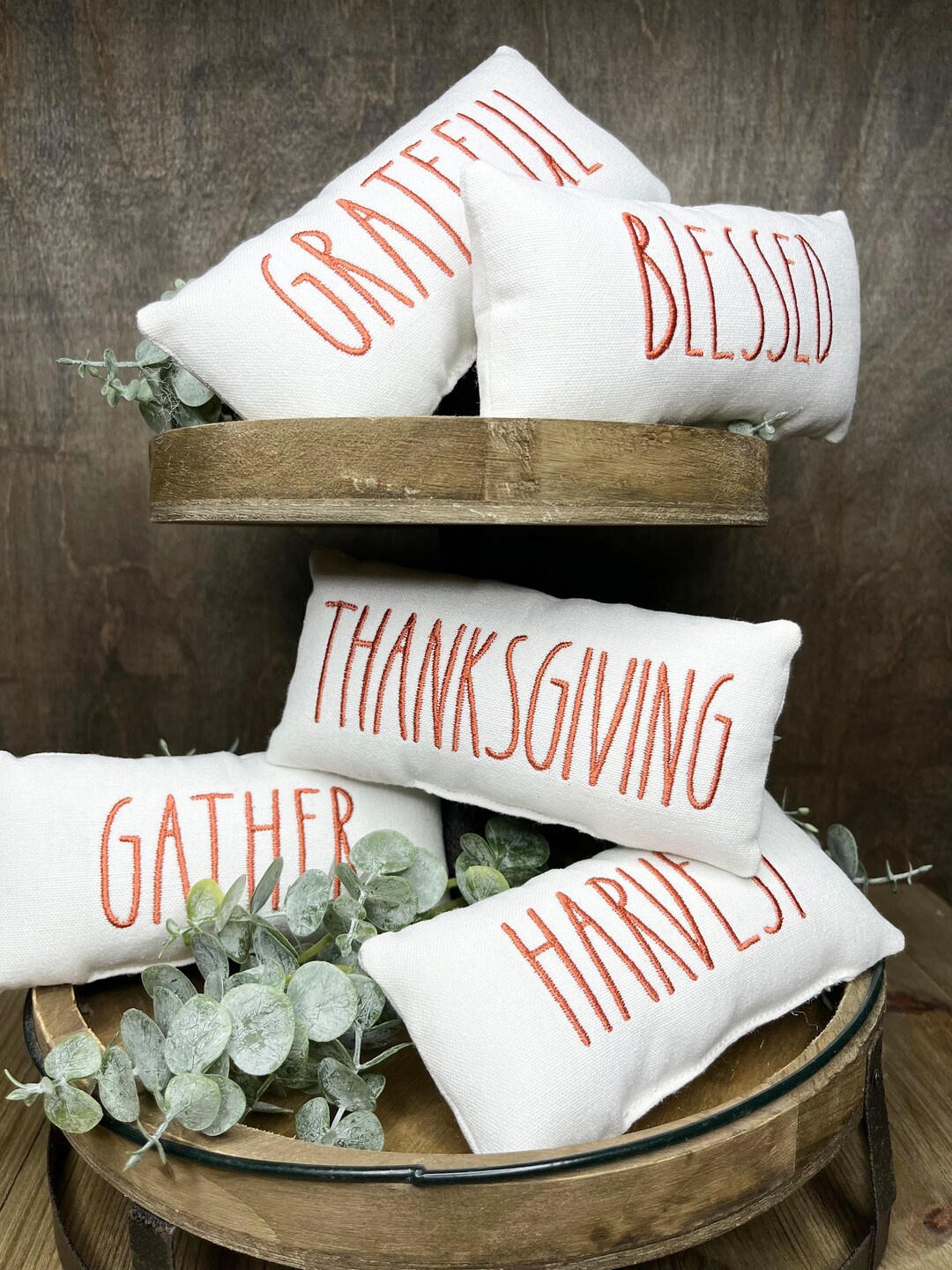 Personalized Farmhouse Fall Mini Pillows - Etsy