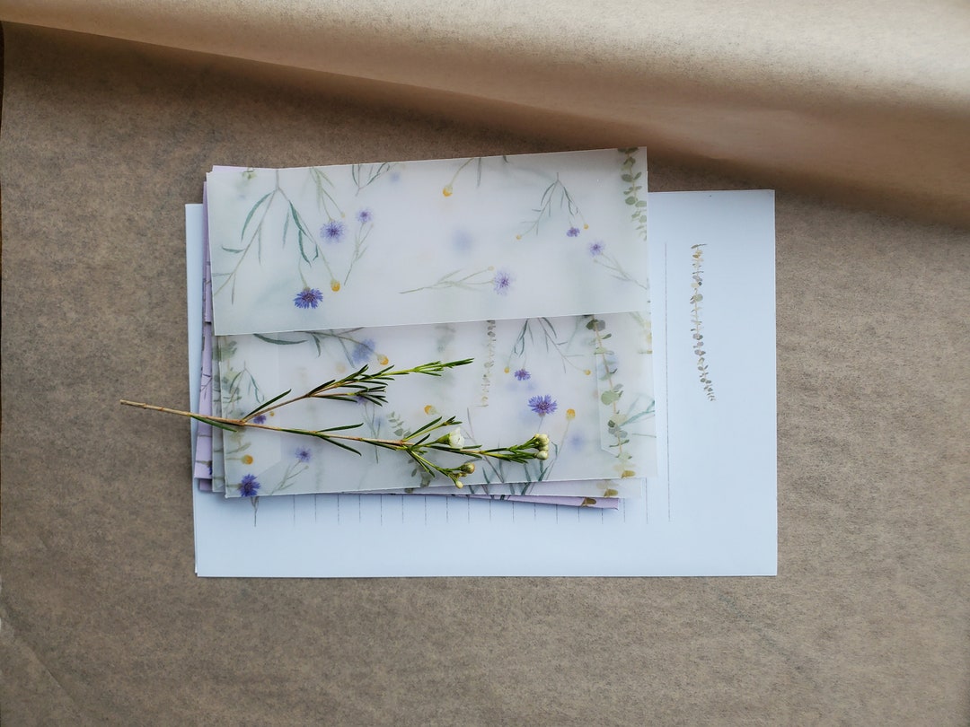 Letter Writing Set - Violets - Etsy