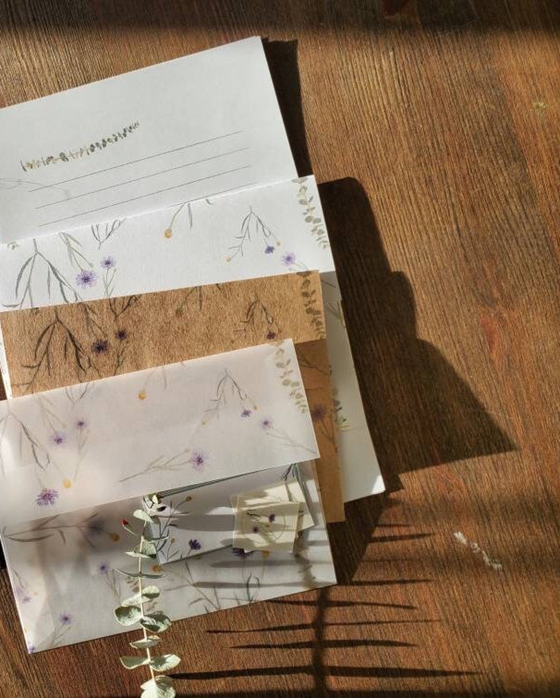 Letter Writing Set Violets - Etsy