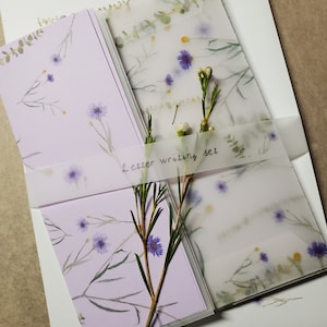 Letter Writing Set - Violets - Etsy