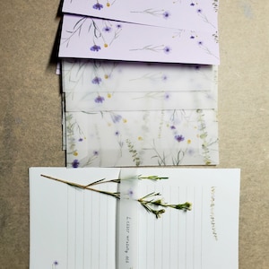 Letter Writing Set - Violets - Etsy