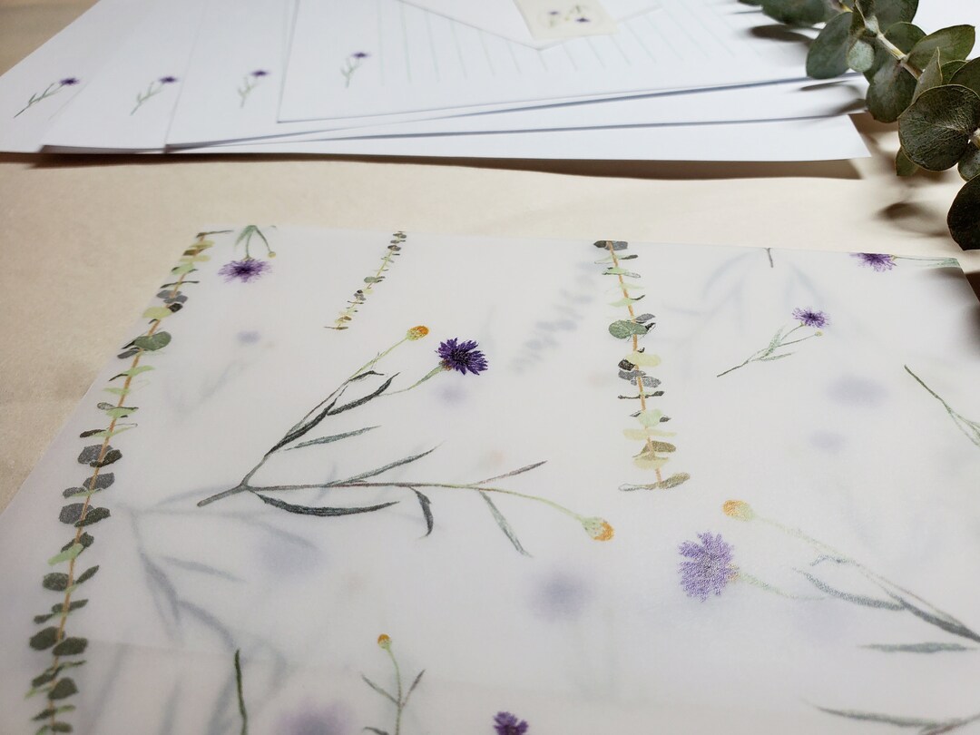 Letter Writing Set Violets - Etsy