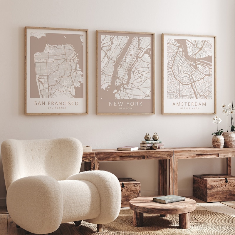 Set of Three Wall Art - Etsy