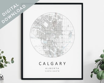 Calgary Travel Poster Calgary Poster Canada Wall Art for Home Decor ...
