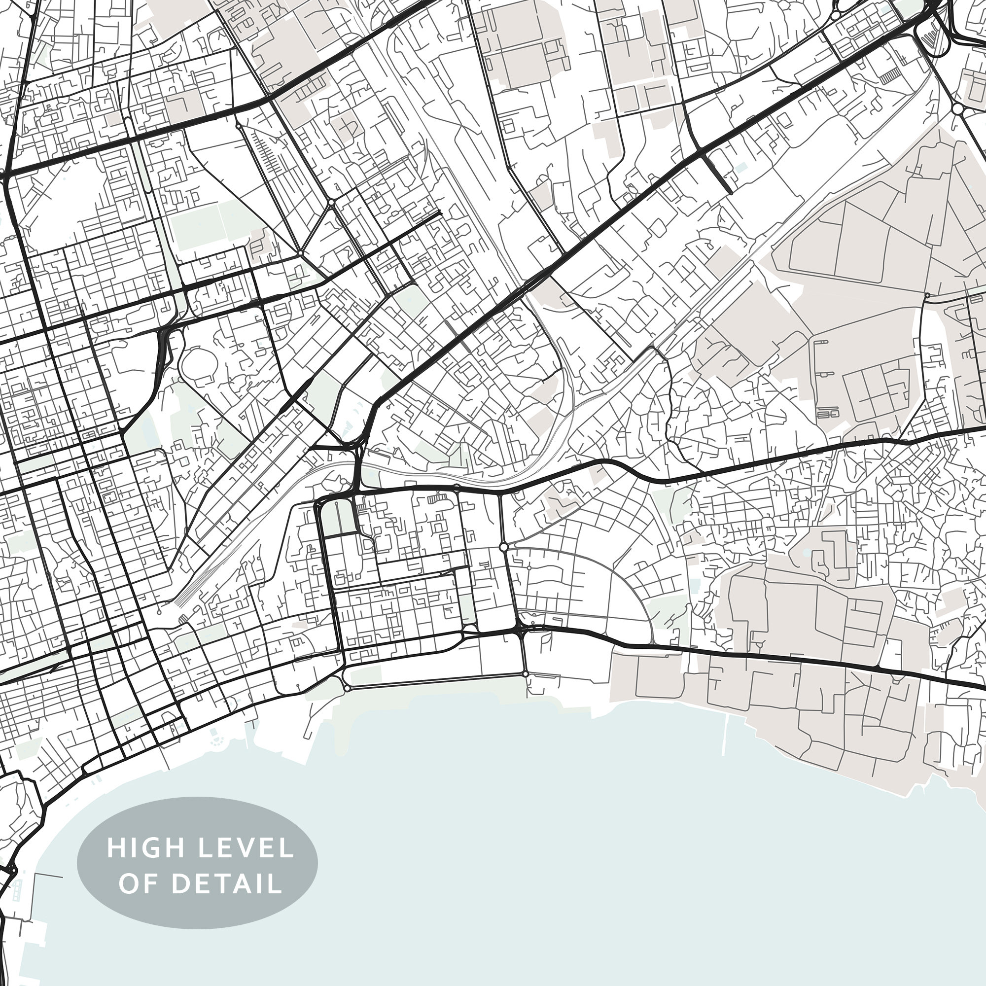 Baku Map Print Map of Baku Baku Azerbaijan City Map Art | Etsy