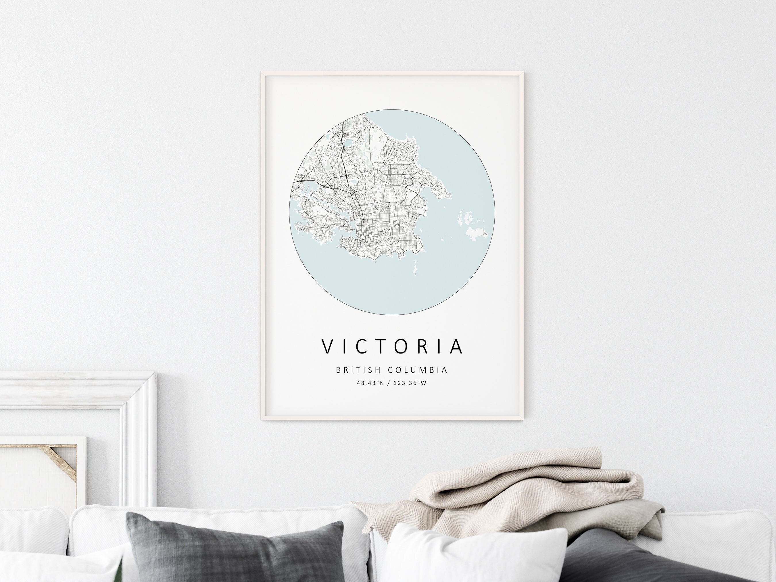 Victoria Map Print Map of Victoria Victoria British | Etsy