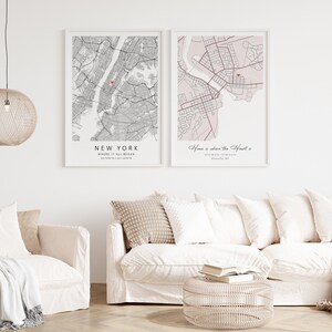 Custom Map | Our First Home Map | City Map Print | Anniversary Gift ...