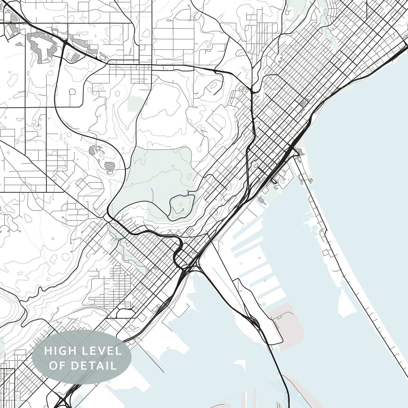 Duluth Map Print Map of Duluth Duluth Minnesota City Map | Etsy