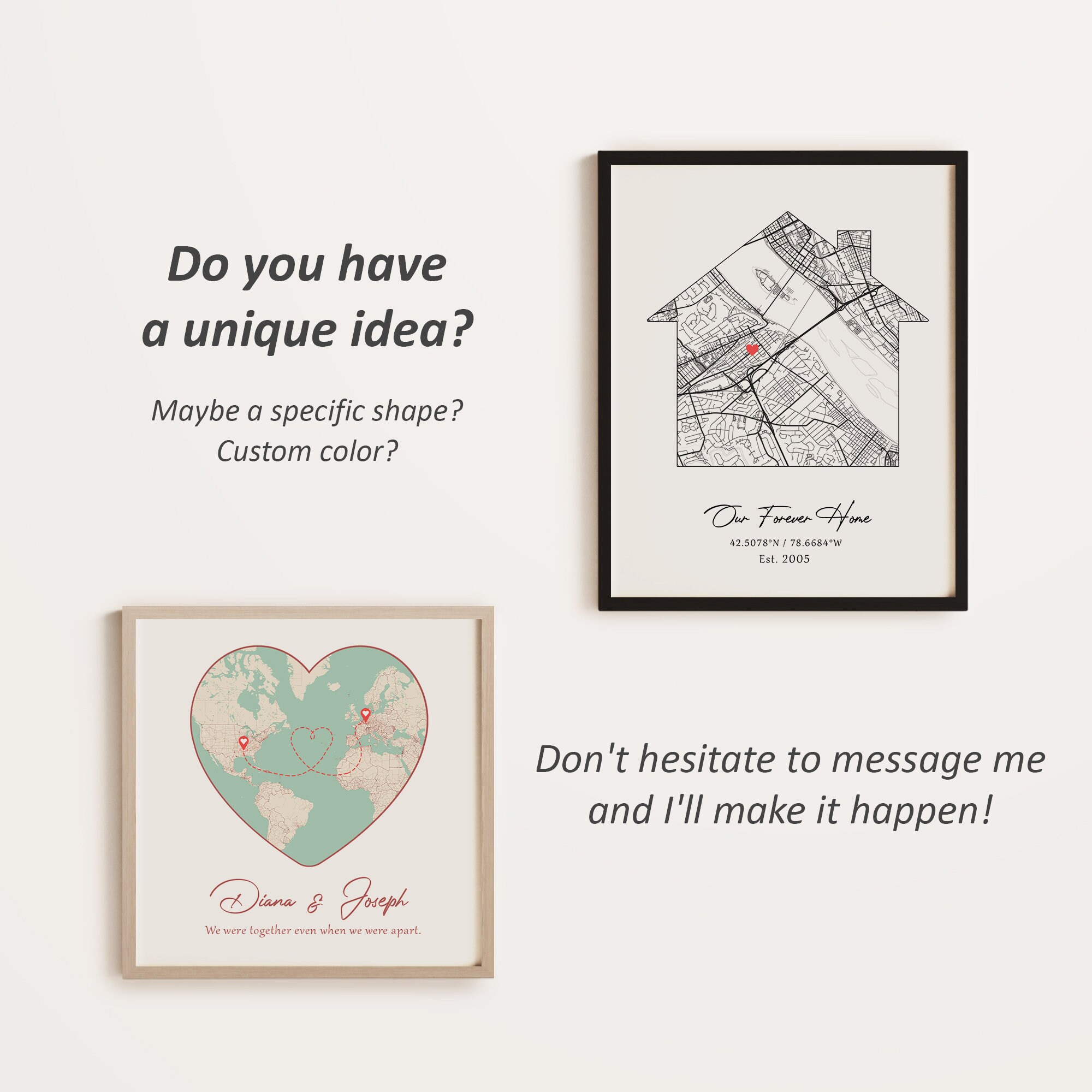 Mapa personalizado / Nuestro primer mapa de casa / Regalo de - Etsy México