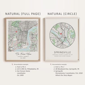 Custom Map | Our First Home Map | City Map Print | Anniversary Gift ...