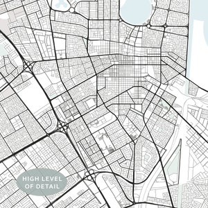 Ad Dammām Map Print | Map of Ad Dammām | Ad Dammām Saudi Arabia City ...
